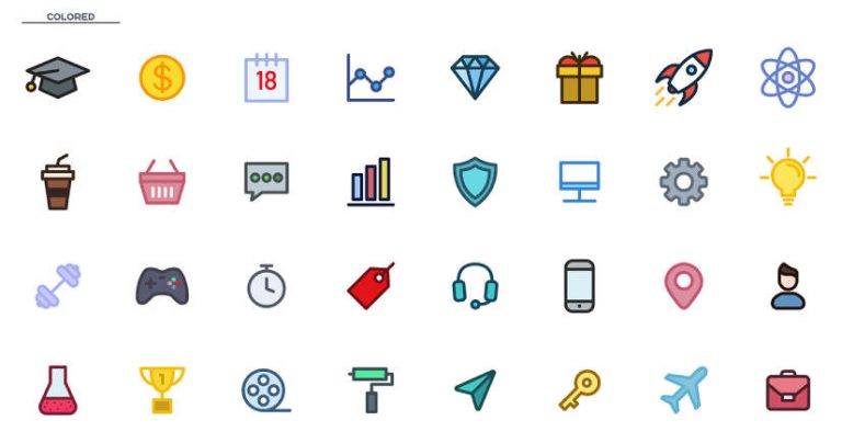 Download nhiều bộ icon free (miễn phí) tuyệt đẹp trong năm 2022